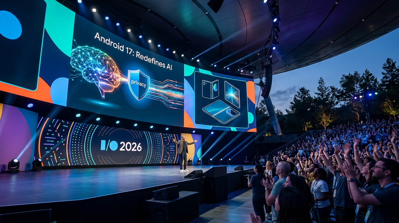 Google I/O 2026: Android 17 Redefines AI, Privacy & Foldables | EzeeMedia