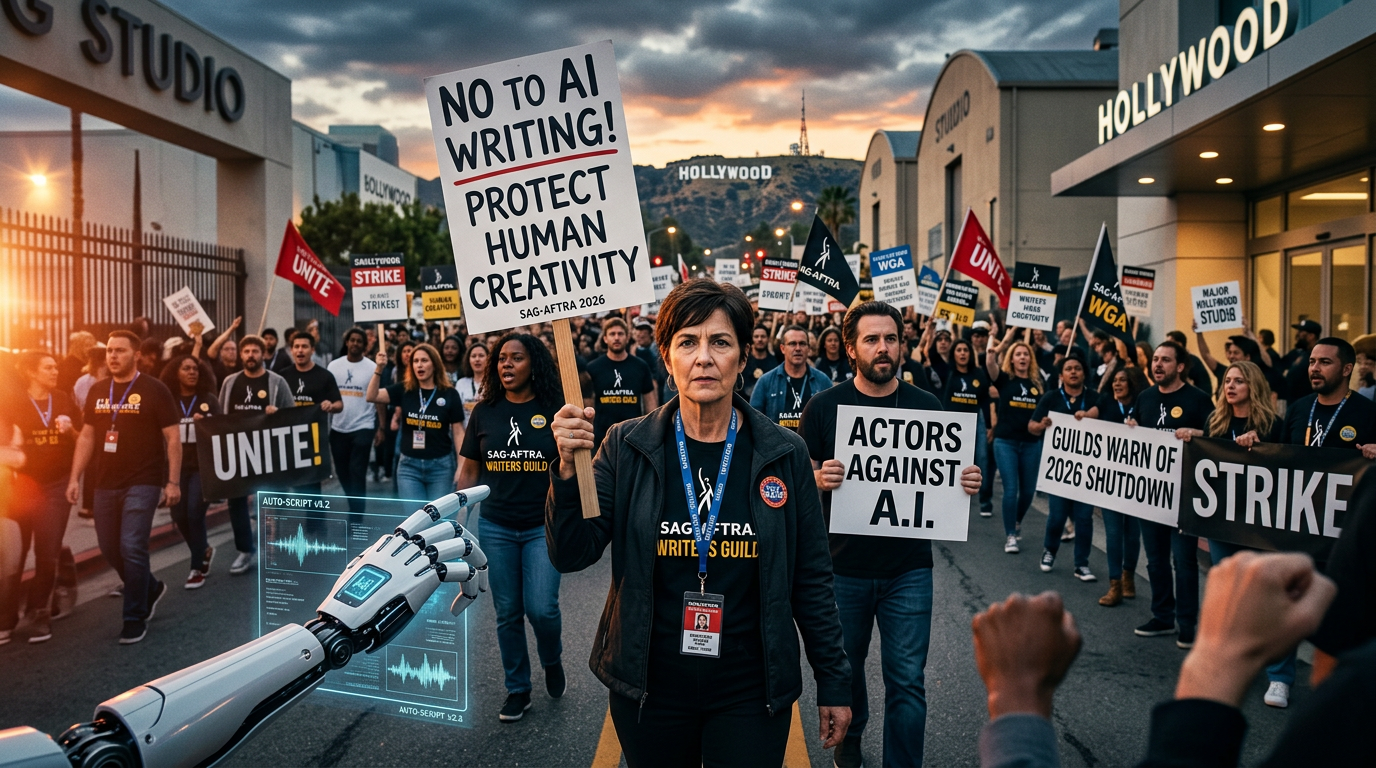 Hollywood AI Strike: Writers and Actors Guilds Warn of 2026 Shutdown ...